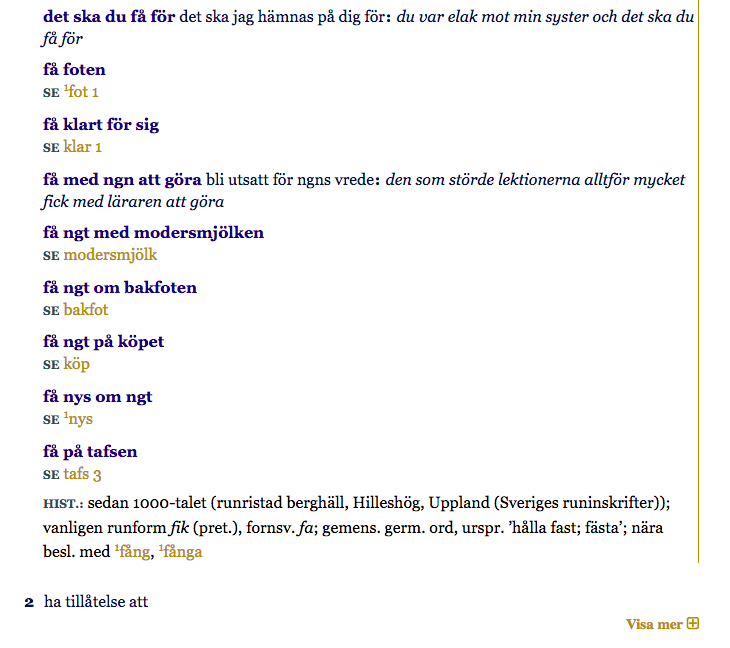 Verbet få #6 – olika uttryck – Svenska med Kalle